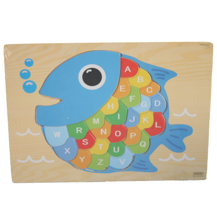 Wooden ABC Puzzle - Fish - Planet X | Online Toy Store for Kids & Teens ...