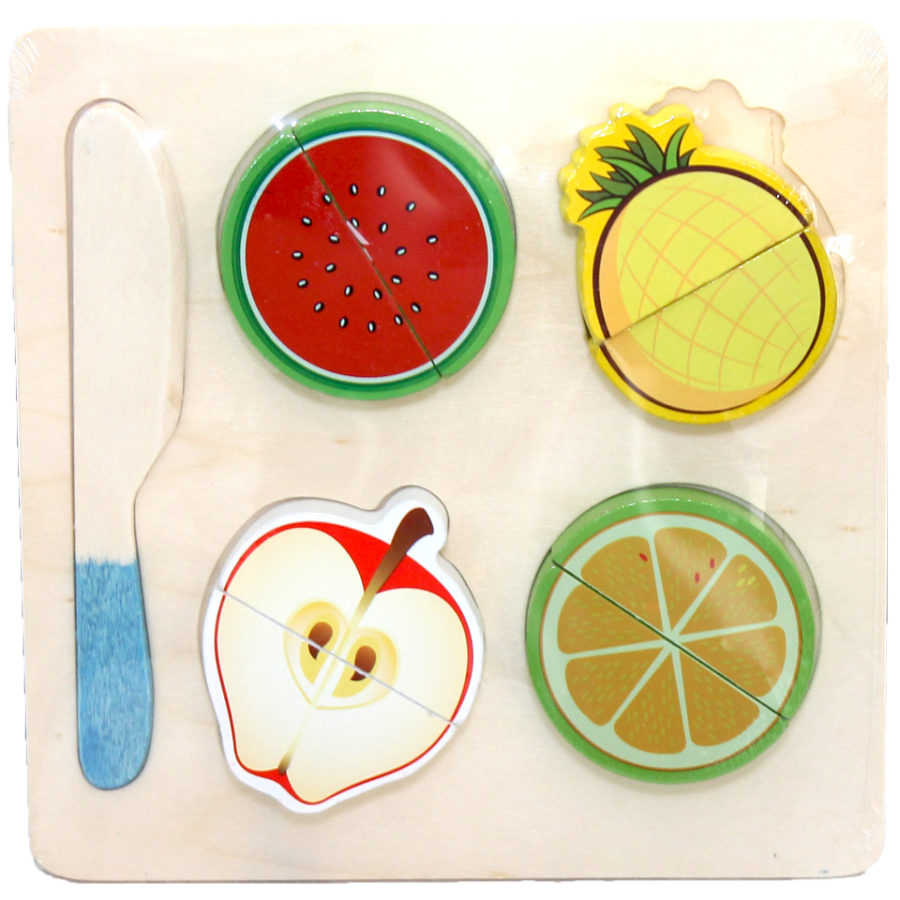 Wooden Puzzle - Fruit Cutting Apple Set - 5 pcs - Planet X | Online Toy ...