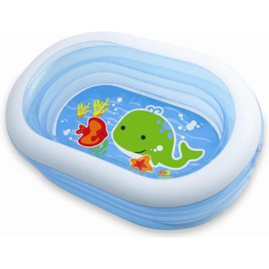Intex - Oval Whale Fun Inflatable Pool (163 X 107 X 46 cm) - 57482 ...