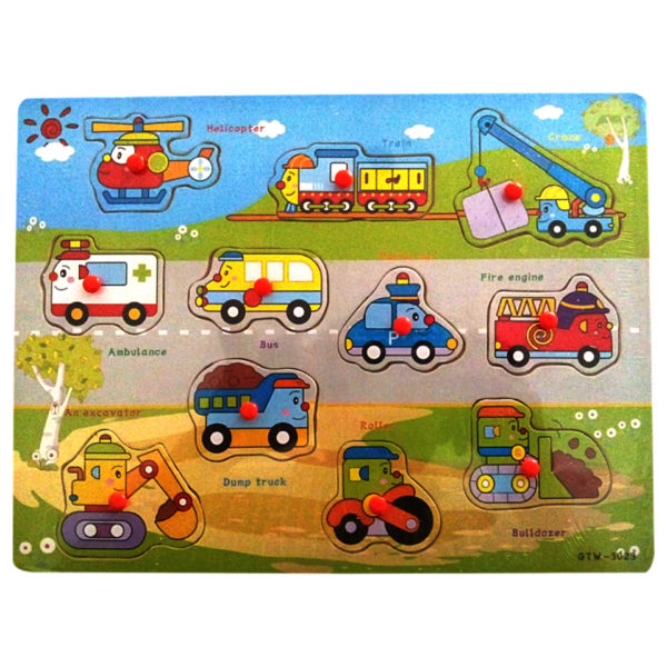Cute Vehicles - Wooden Puzzle - Planet X | Online Toy Store for Kids ...