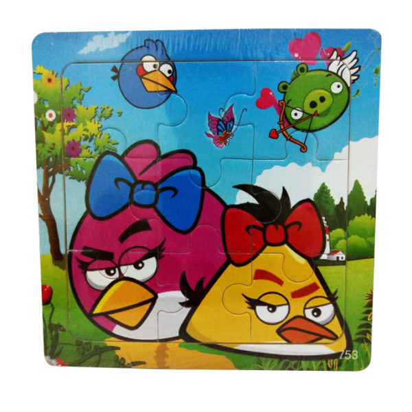 Wooden Jigsaw Puzzle - Angry Birds - 5.75 inch - Planet X | Online Toy ...