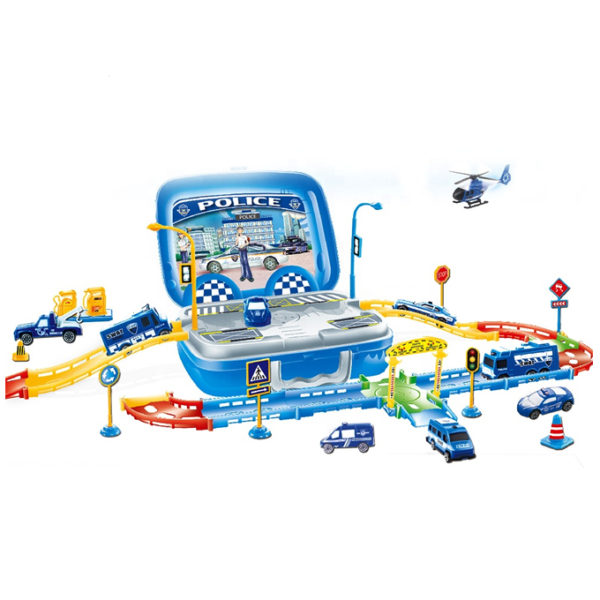 DIY Suitcase Police Parking Briefcase Play Set - Planet X | Online Toy ...