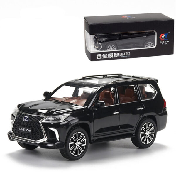 Lexus Land Cruiser Prado SUV Diecast Lexus lx 570 Toy Car White 1:24 ...