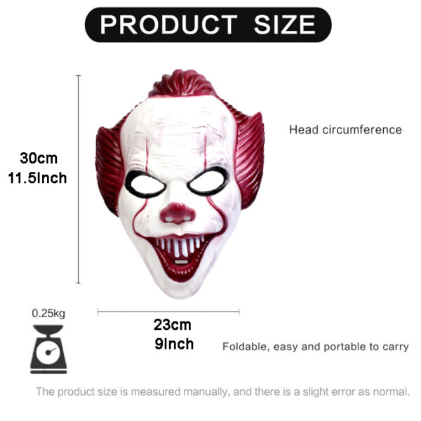Pennywise The Clown - Plastic Mask - Planet X | Online Toy Store for ...