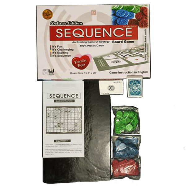 Sequence Deluxe Edition Board Game for Kids - Game of Strategy - Multi ...