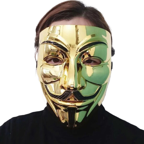 V For Vendetta Anonymous Mask- Golden Edition - Planet X | Online Toy ...