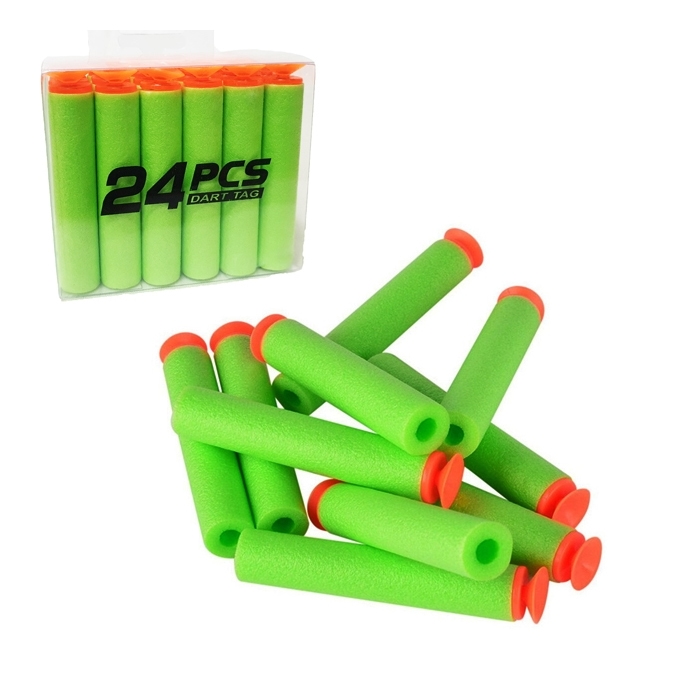 Nerf - Soft Bullet Stick-On Darts 24 Pcs - Green - Planet X | Online ...