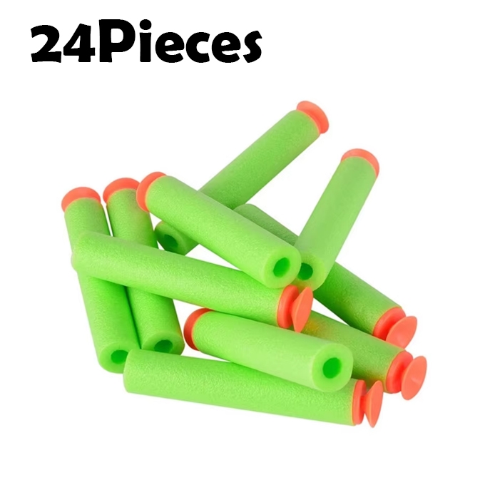 Nerf - Soft Bullet Stick-On Darts 24 Pcs - Green - Planet X | Online ...