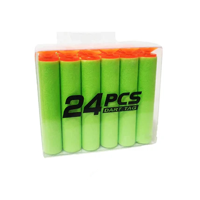 Nerf - Soft Bullet Stick-On Darts 24 Pcs - Green - Planet X | Online ...